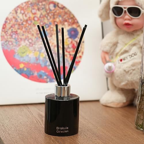 Reed Diffuser Set - Scented Diffuser for Bathroom Shelf Decor, Home ...