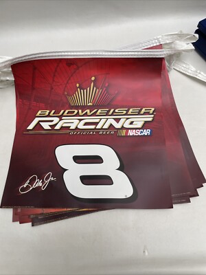 Budweiser Racing Official Beer NASCAR Banner 12' 8" | eBay