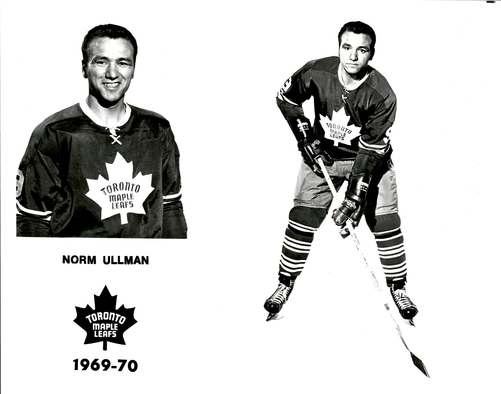 PF5 Original Photo NORM ULLMAN 1969-70 TORONTO MAPLES LEAFS NHL HOCKEY ...