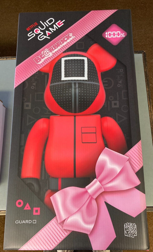 Medicom Toys BE@ARBRICK SQUID GAMES SQUARE MASK GUARD 1000% Bearbrick # ...