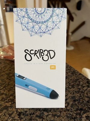 SCRIB3D P1 3D Printing Pen with Display -3DPen, 3 Starter Colors ...