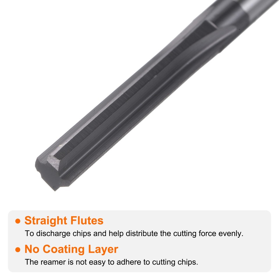 Carbide Chucking Reamer 0.1673" Straight Flute Straight Shank Machine ...
