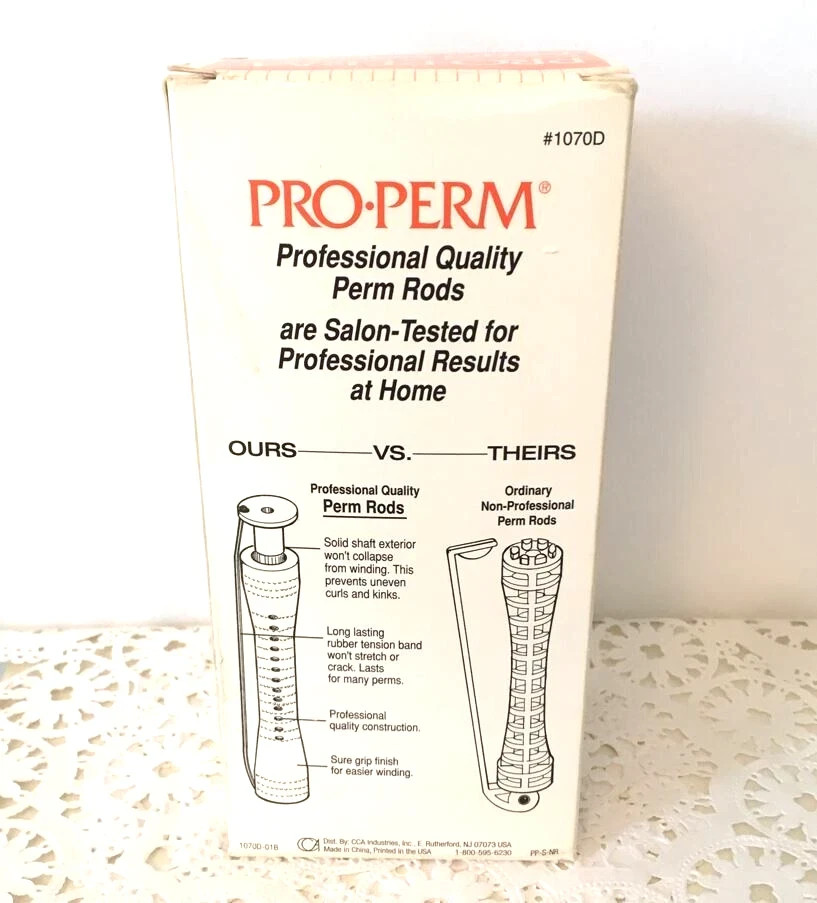Pro Perm Professional Quality 36 Ct. Perm Rods For Medium Curls Kit #2 ...