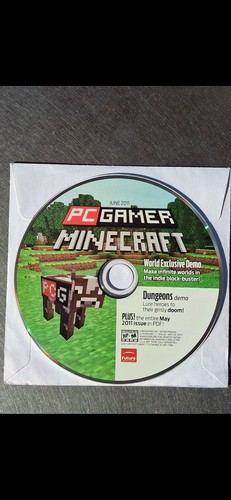 MINECRAFT CD Demo Disc PC Gamer World Exclusive June 2011 Beta 1.3 | eBay