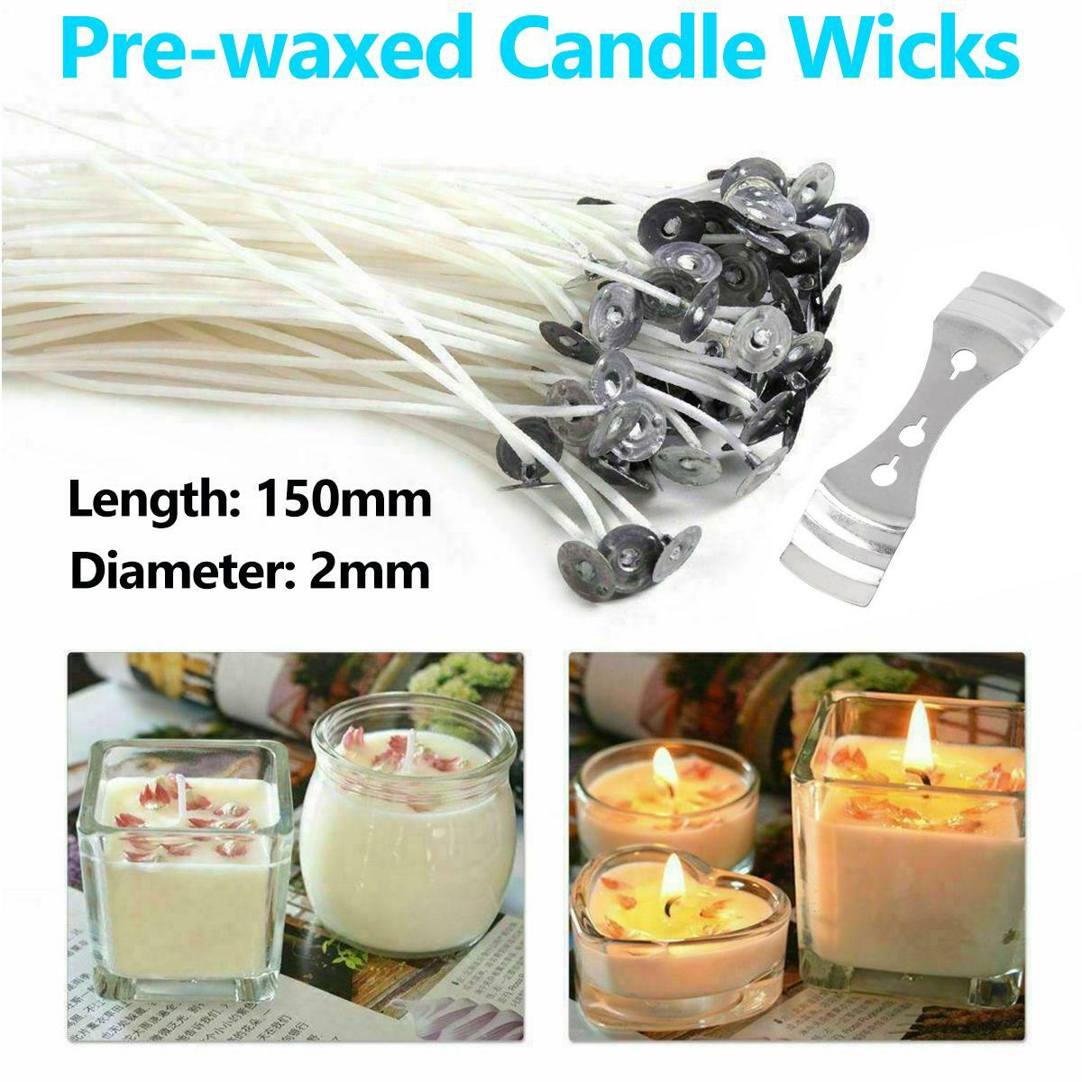 Pre Waxed Candle Wicks with Sustainers Long | Grelly UK