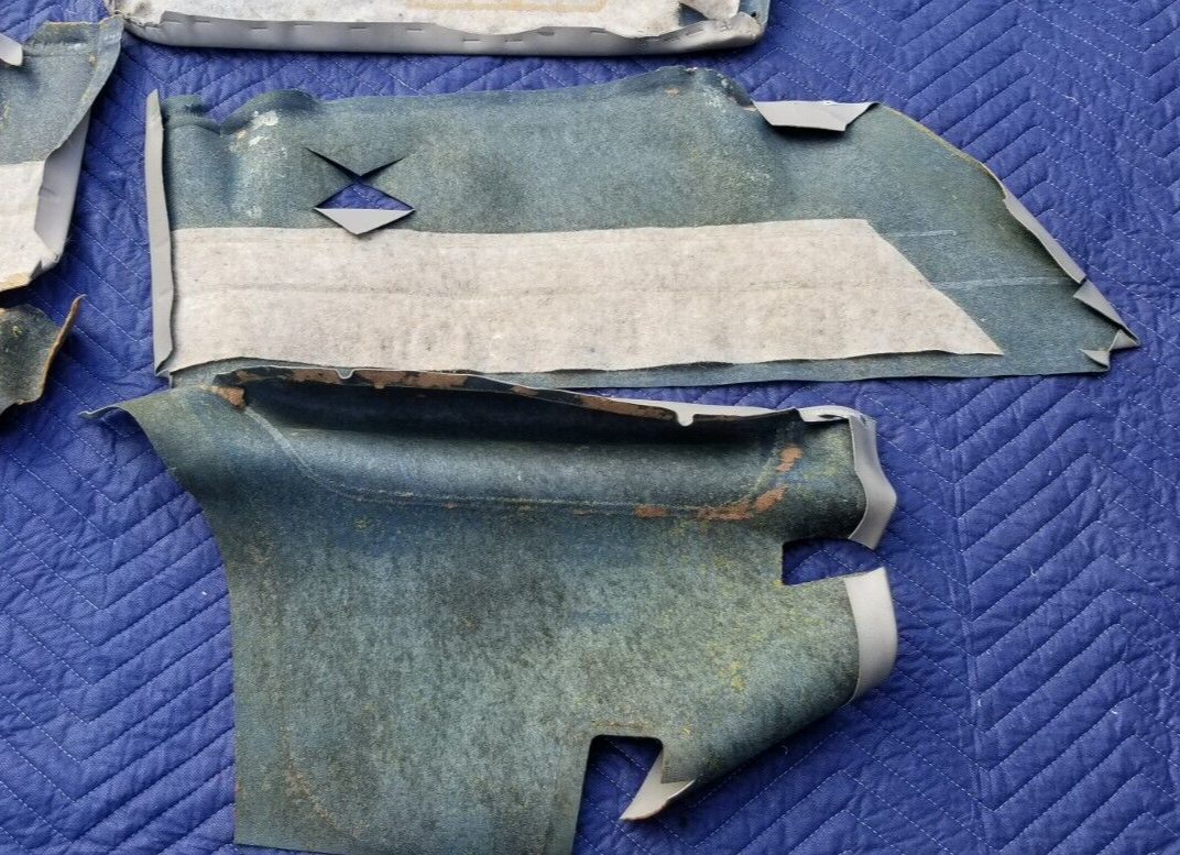 BMW E21 320i 323 OEM Interior Door Panel Skin Covers Parchment Beige ...