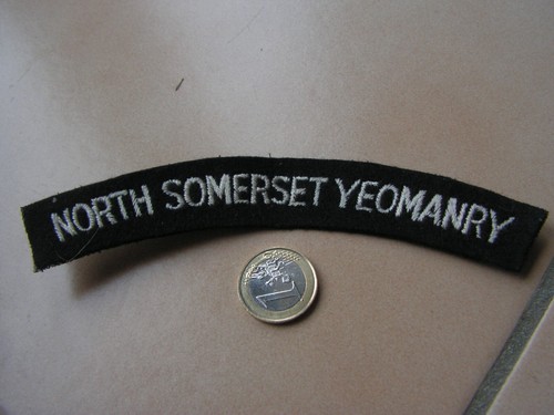 patch MILITAIRE north somerset yeomanry ww2 ?? (Classeur ) | eBay