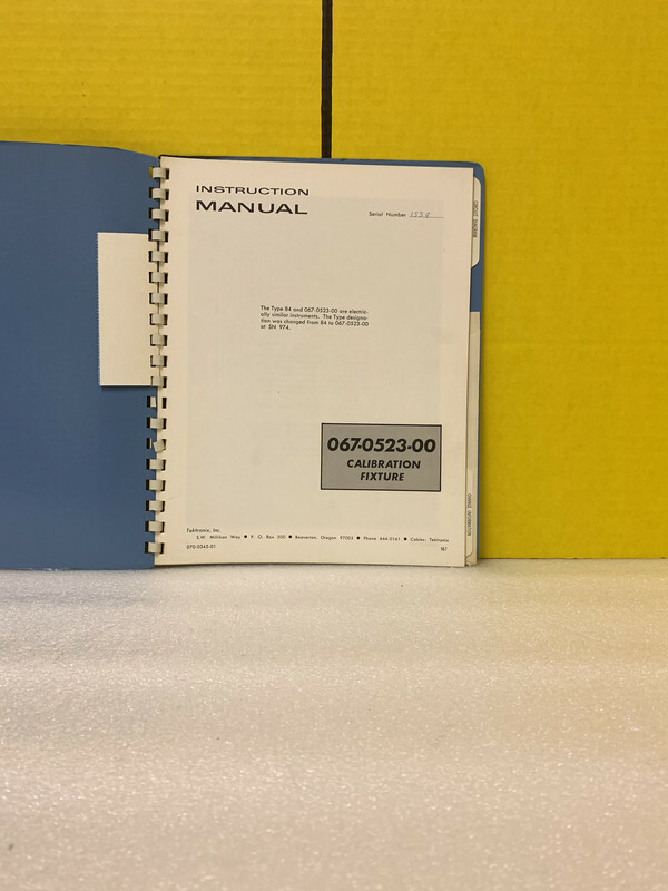 Tektronix 070-0345-01 067-0523-00 Calibration Fixture | eBay