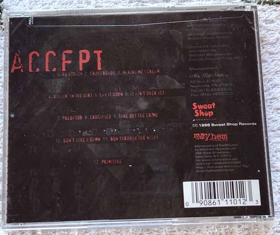 Predator by Accept CD 1996 Mayhem Records NEW SEALED | eBay