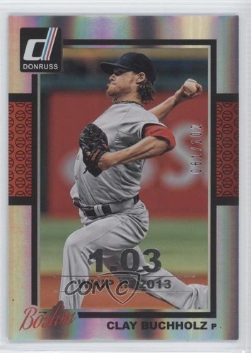 2014 Panini Donruss Silver Season Stat Line /103 Clay Buchholz #270 | eBay