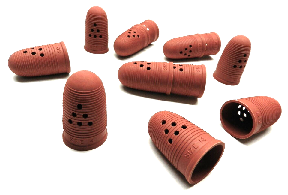 Finger Tip Cots #14 Natural Rubber Fingers Tips Protection Large Finger ...
