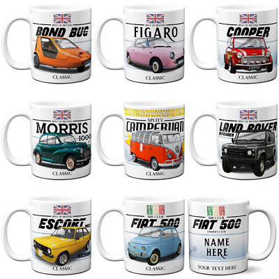 Personalised Car Mug Classic Cup Motor Garage Mechanic Birthday ...