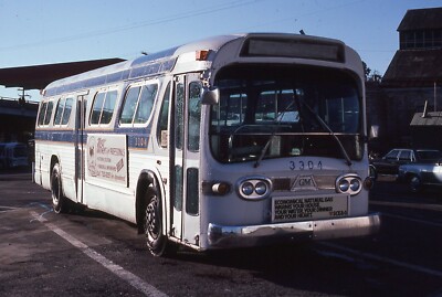 Original Bus Slide Metro #3304 GM Bus Blue Silver 1985 #16 | eBay