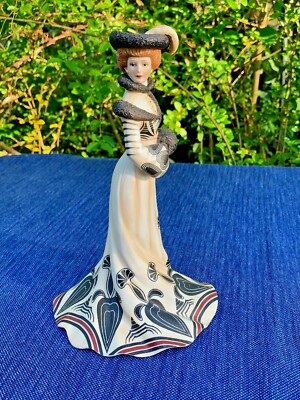 RETIRED Lenox AMERICAN FASHION FIGURINE Doll 1984 Tea At The Ritz 73154 ...