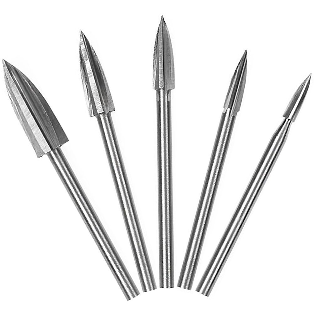 5X Wood Carving And Engraving Drill Bit Milling Root Cutter Carving ...