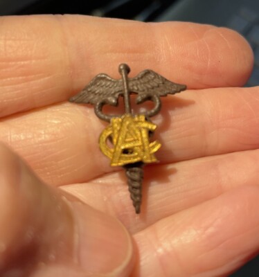 Authentic WWI US Army Officer Medical Nurse Corps Insignia Pin | eBay