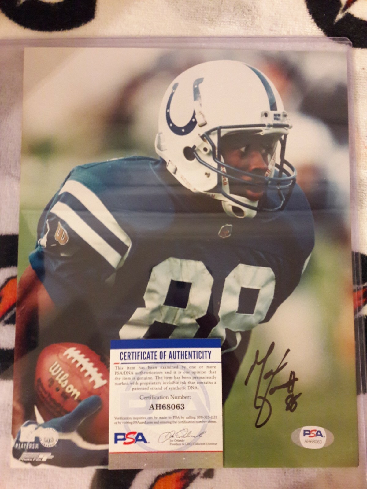 Marvin Harrison Autographed Memorabilia | Signed Photo, Jersey ...
