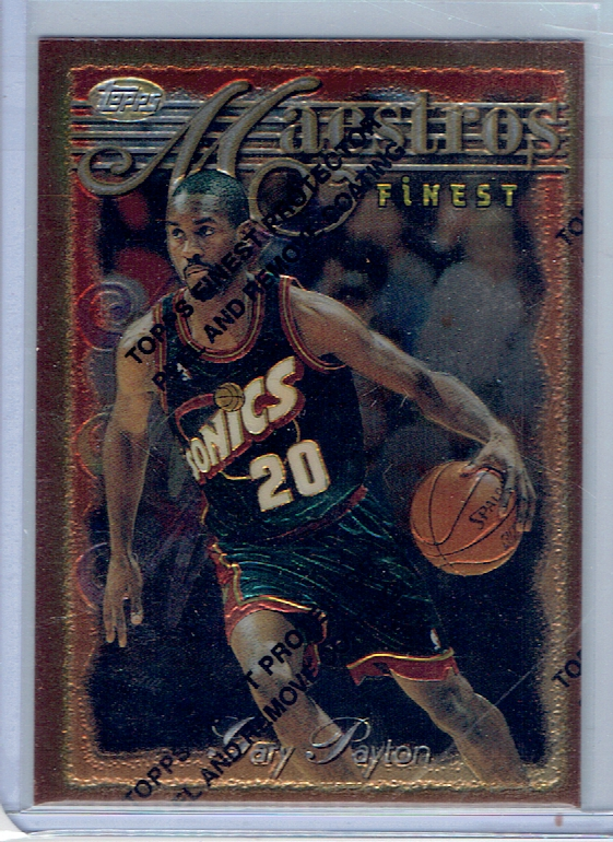 1996-97 Topps Finest - Common - Bronze Gary Payton #25 for sale online ...