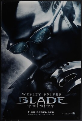 Blade Trinity - original movie poster 27x40 - Marvel 2004 Wesley Snipes ...