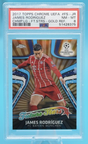 2017-18 Topps Chrome UCL James Rodriguez Future Stars Gold Refractor ...
