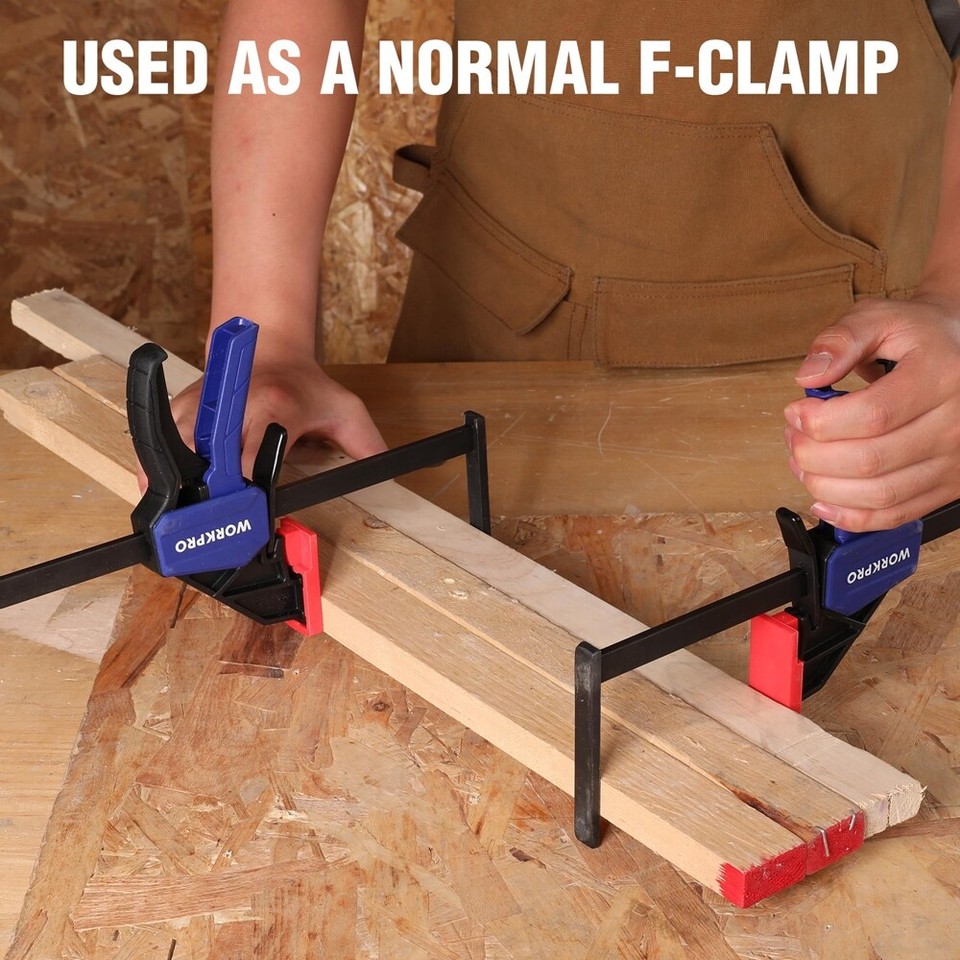 WORKPRO 2PCS 9" Track Saw Clamps Quick Release Track Saw Guide Rail ...