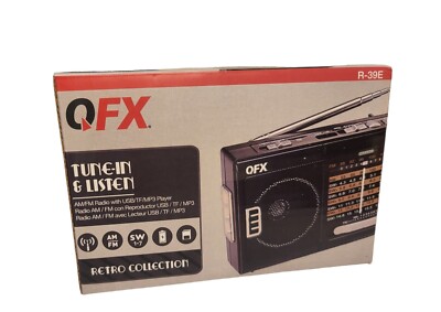 QFX R-39 Am/FM/Sw 10 Band Radio with Flashlight and USB/TF Player | eBay