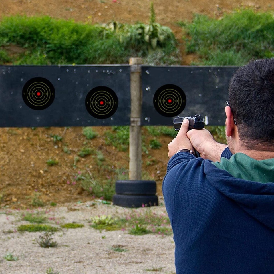 100-Pack 8" Shooting Targets Reactive Sticker Shot Gun Rifle Range ...