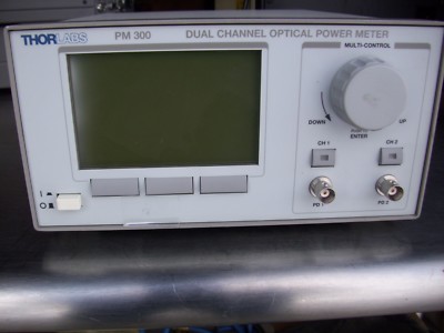THORLABS PM300 DUAL CHANNEL BENCHTOP OPTICAL POWER METER PM-300 V1.3.0 ...