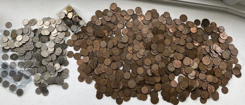 Over 8kg Mixed British / UK Coins Mostly Pre Decimal and some Foreign ...