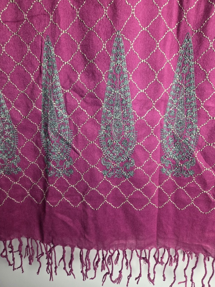 Large Embroidered Indian Pakistani Scarf Dupatta Ethnic Shawl | eBay UK