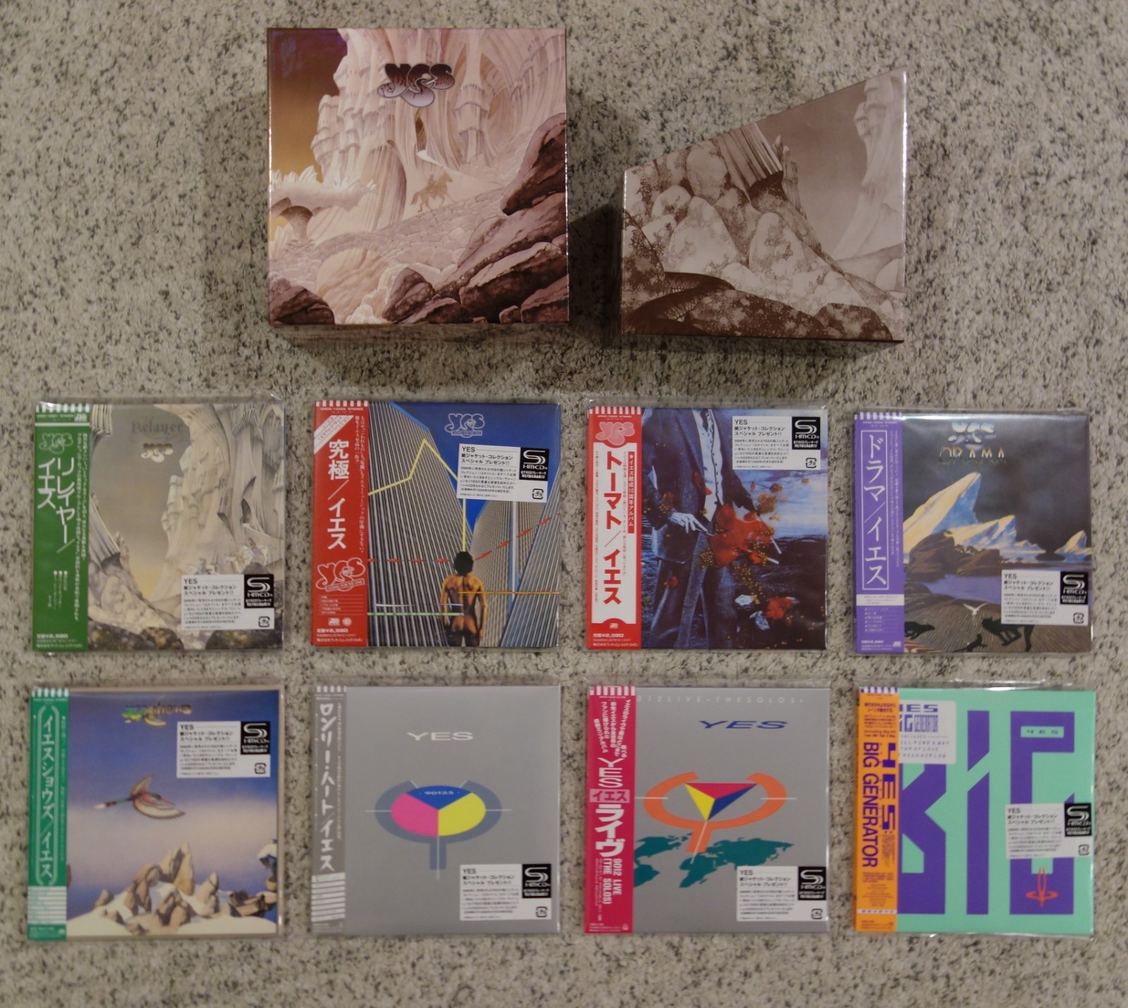 Yes (Relayer) Japan Mini LP CD Promo Box Set (8 Titles) 9-CD Authentic ...