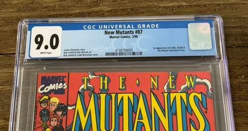 The New Mutants #87 CGC 9.0, 1st app of Cable & Stryfe. 1990 McFarlane ...