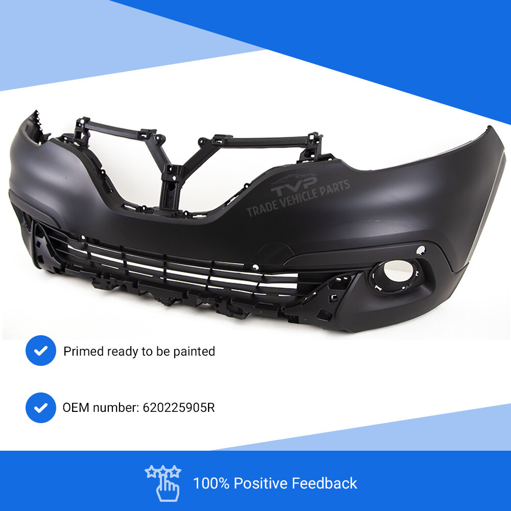 Renault Kadjar 2015-2018 Front Bumper Primed With Parking Sensor Holes ...
