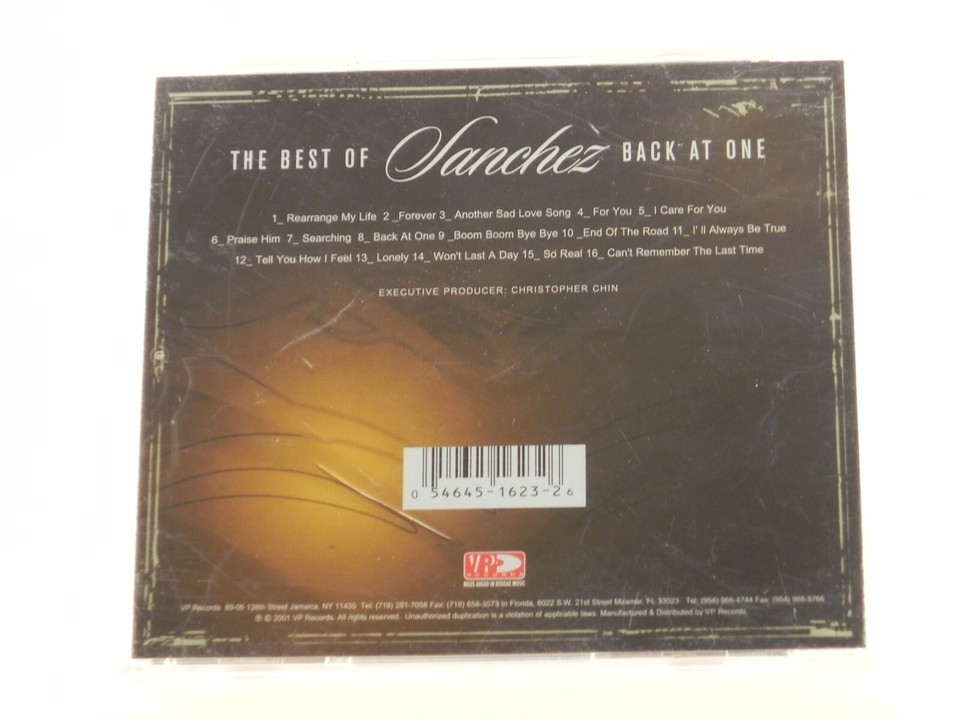 The Best Of Sanchez - Back At One CD 54645162326| eBay