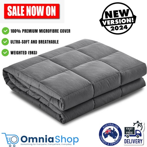 Giselle Weighted Blanket 9KG Heavy Gravity Blankets Deep Relax Relief ...