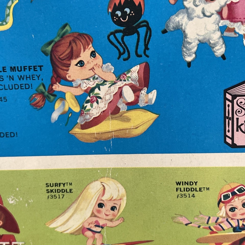 Vintage 1966 Mattel Liddle Kiddles New On Card Sizzly Friddle 3513 Box ...
