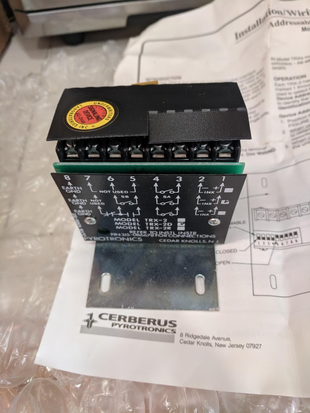 NEW SIEMENS ( CERBERUS PYROTRONICS ) TRX-2D FOR XL3 / MXL (1 AVAIL ...