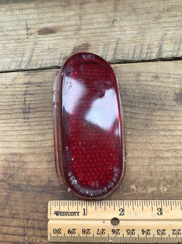 Left Tail Light Red Glass Cover Stimsonite 11 Vintage Automotive | eBay