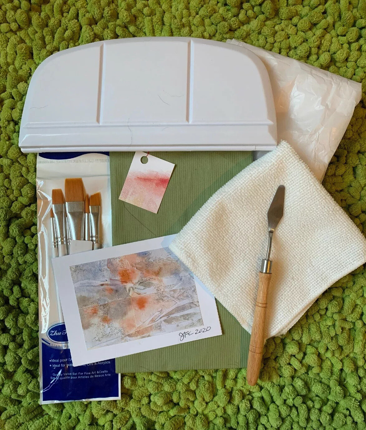 Foldable Paint Pallet Palette Holder Tray for Acrylic Oil Watercolor 16 ...