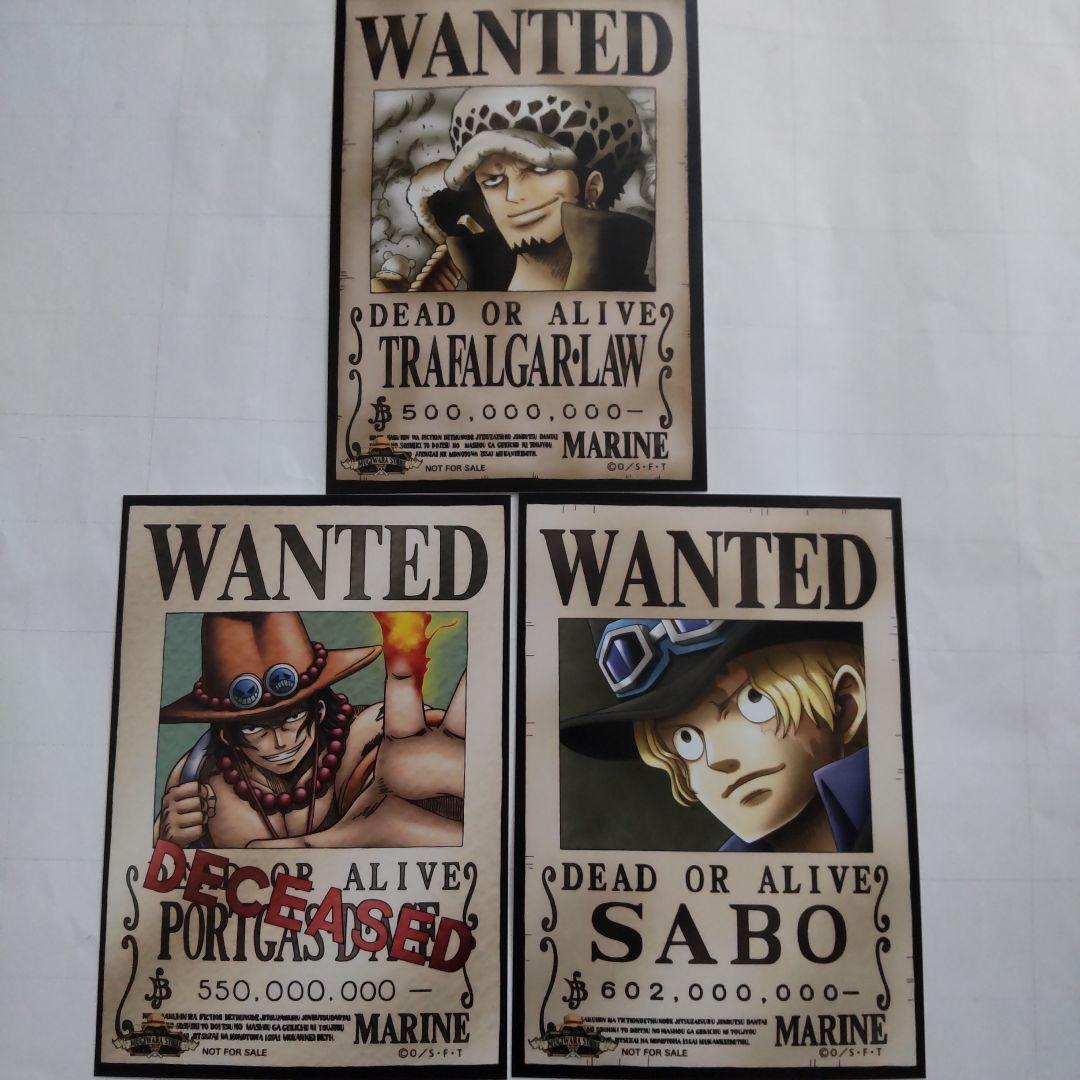 One Piece Wanted Posters Law