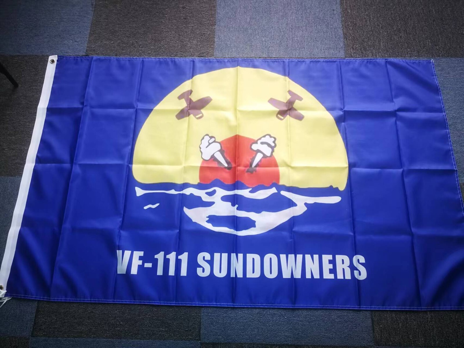 USN VF-111 VFC-111 Sundowners 3x5 ft Single-Sided Flag Banner F 14 ...