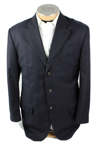 Polo Ralph Lauren Mens Blazer 42R Navy Wool 3 Button Ventless Suit ...