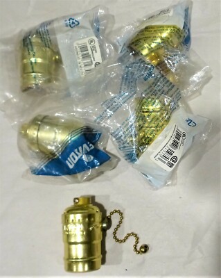 5 NOS Leviton Ball End Pull Chain Light Sockets with Shells | eBay