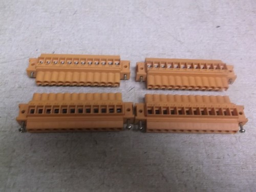 NEW Weidmuller 12-Pin Mounting Block Connector, Lot of 4 *FREE SHIPPING ...