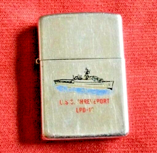Vintage Working Zippo Lighter USS Shreveport LPD 12, 4015/33 | eBay