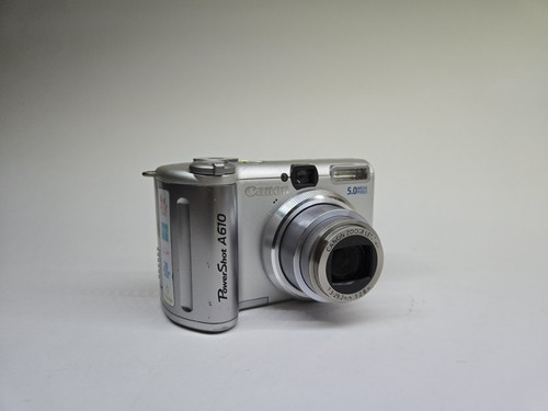 Canon PowerShot A610 5.0 Mega Pixel Digital Camera Silver 4x Zoom ...
