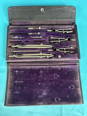 Rare Antique 1920's C.F. Pease FRANKLIN Drafting Tool Set | eBay UK