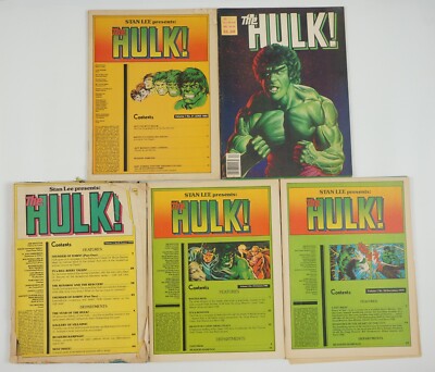 the Hulk lot of (5) comic book magazines- no cover - Marvel Bill ...