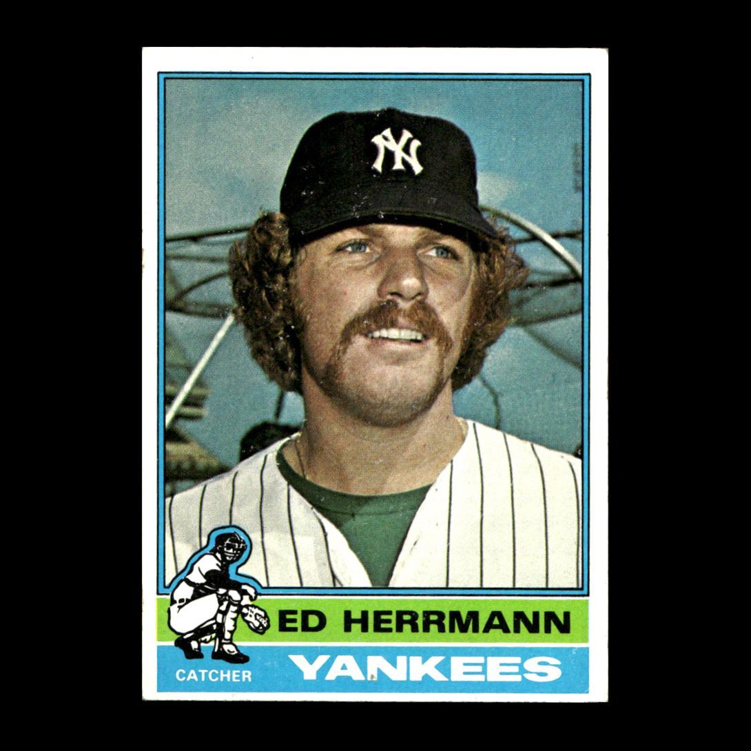 Ed Herrmann 1976 Topps New York Yankees #406 GM R304 | eBay