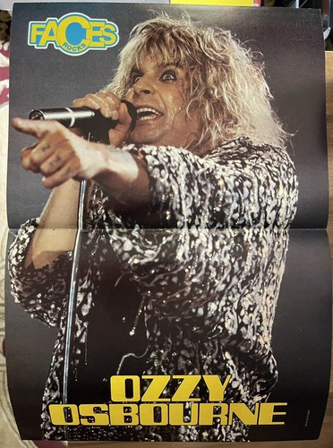 Vintage Ozzy Osbourne Centerfold Faces Magazine Pinup | eBay.de